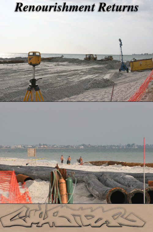 Beach Renourishment Returns to Treasure Island